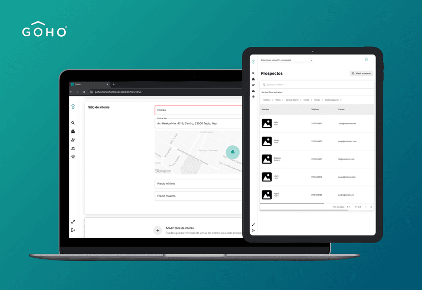 Goho: Herramientas para prospectos y clientes